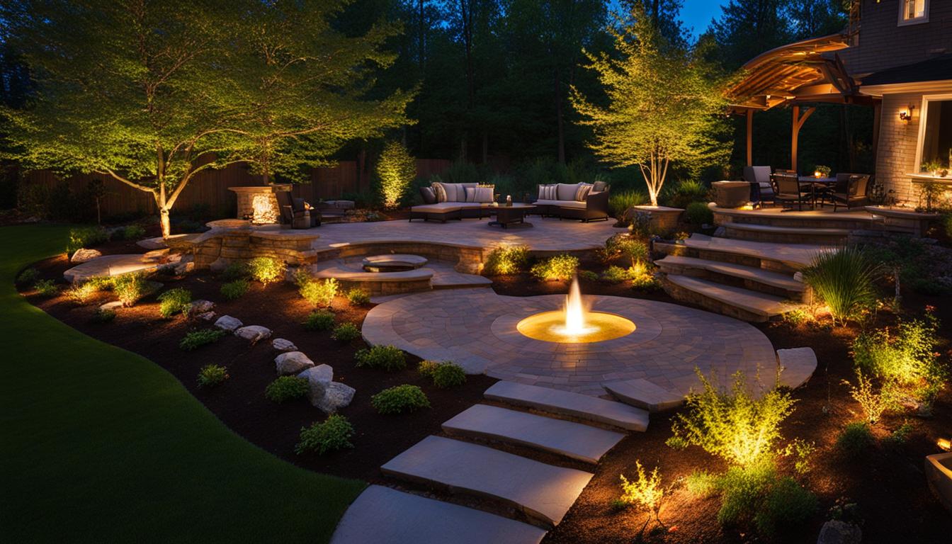 Interlocking Lighting Ideas: Creating Ambiance in Your Yard